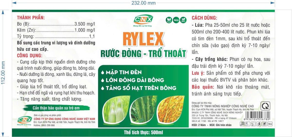 Rylex - Rước đòng trổ thoát đều – Công nghệ xanh 4.0